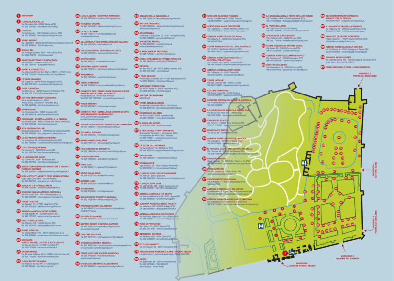 MAPPA DEGLI ESPOSITORI - Este in Fiore